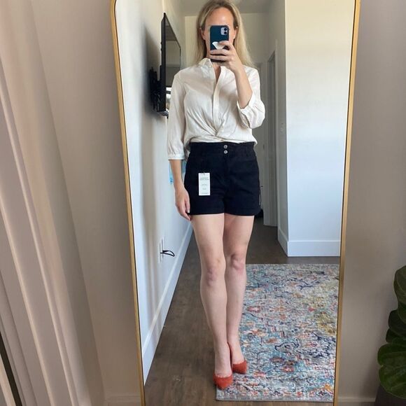 Bluenotes | Shorts | Bluenotes Shorts Womens Medium Black Paperbag ...